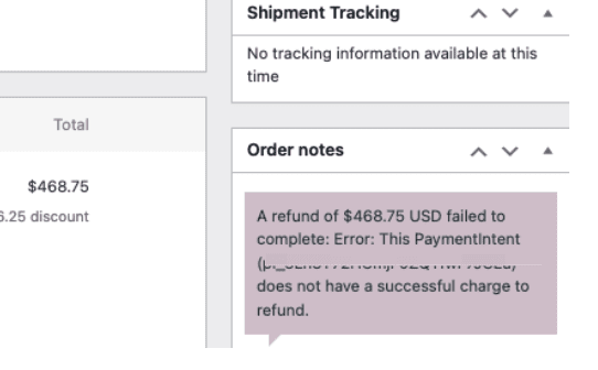 Unable to refund a successful charge after a blocked payment · Issue #4771 · Automattic ...