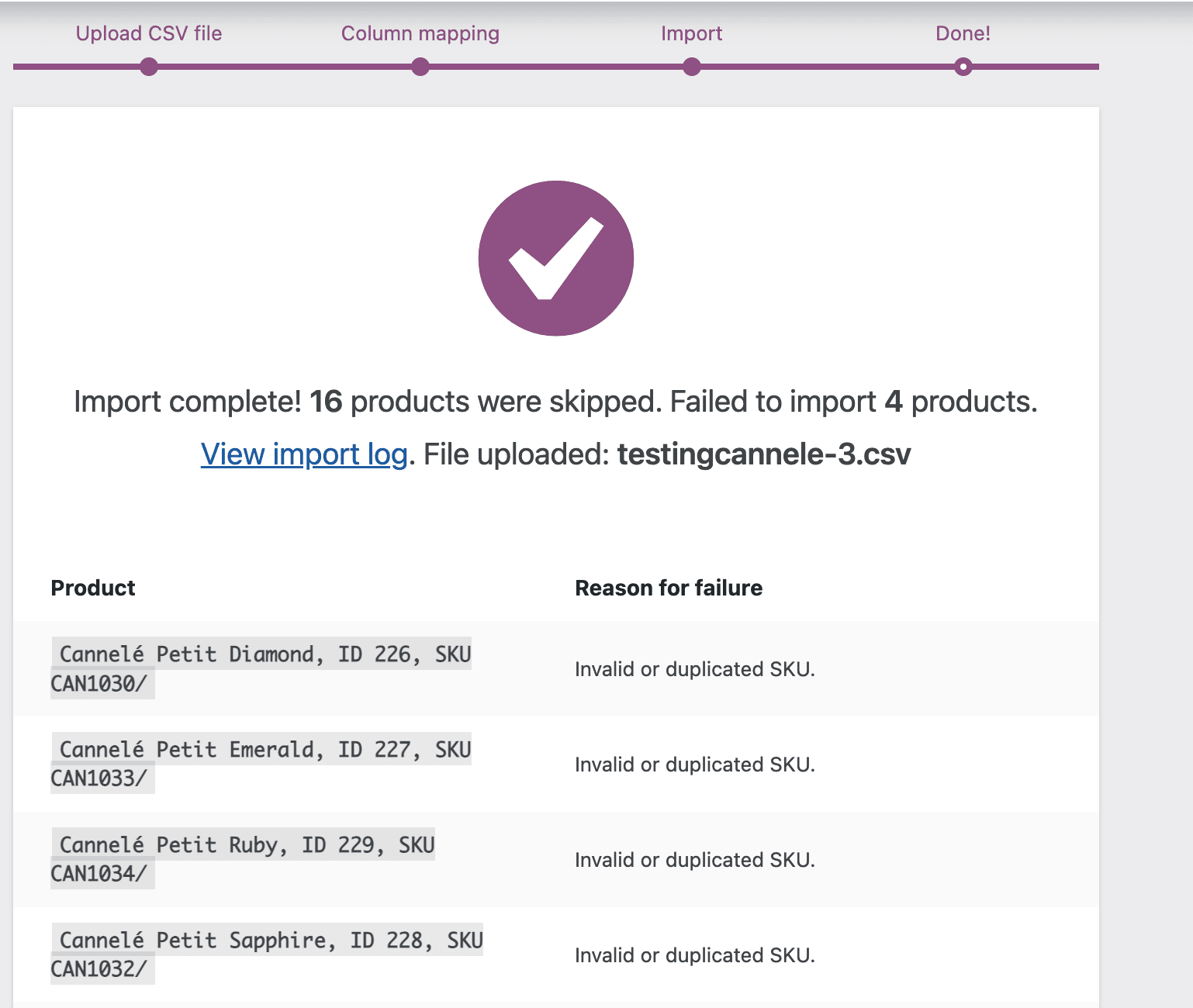 Parent & Child (Variable Product & Variation) cannot have their SKUs both updated at once via ...