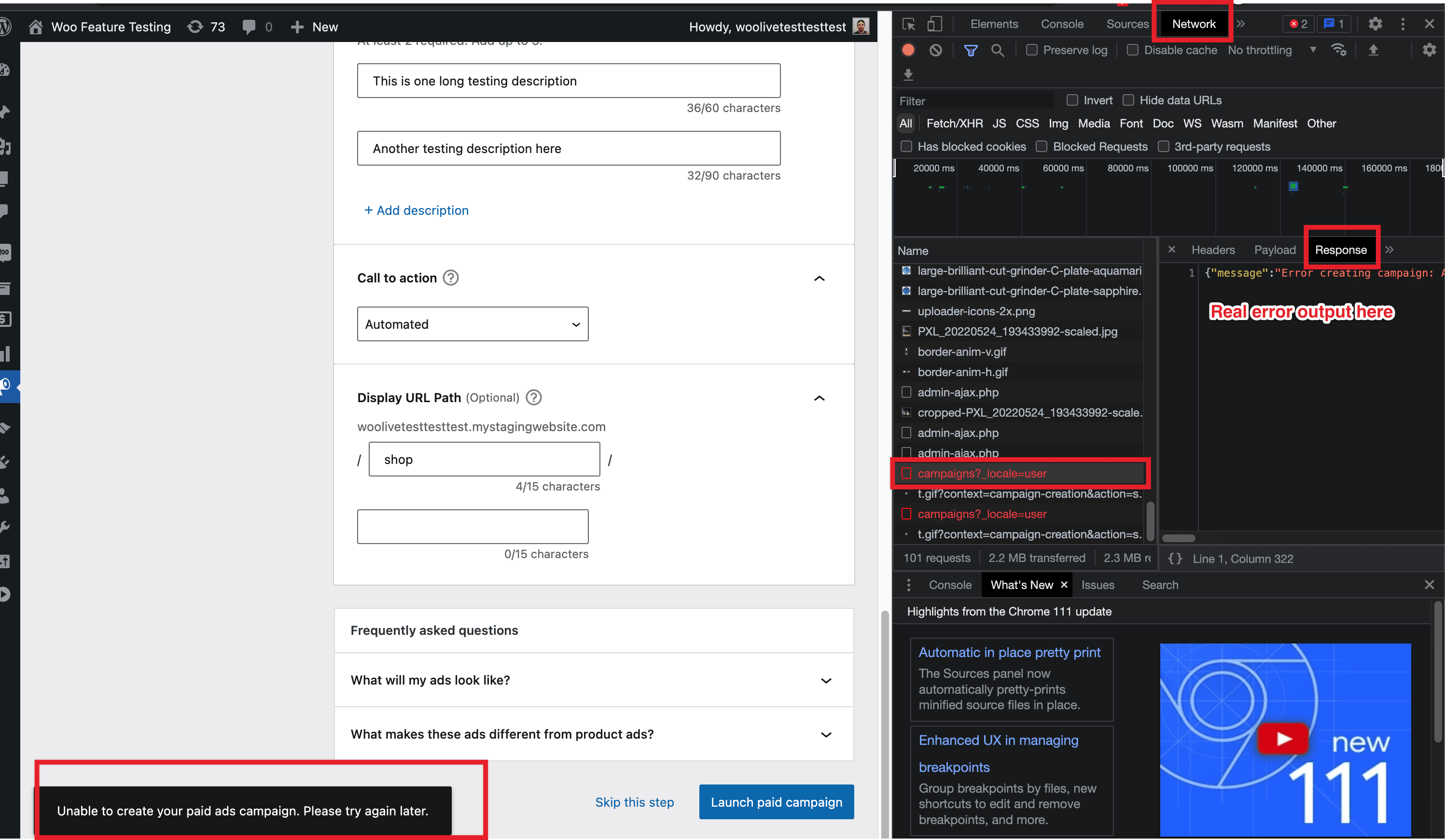 Improve error handling when operating ads campaigns · Issue #1246 · woocommerce/google-listings ...
