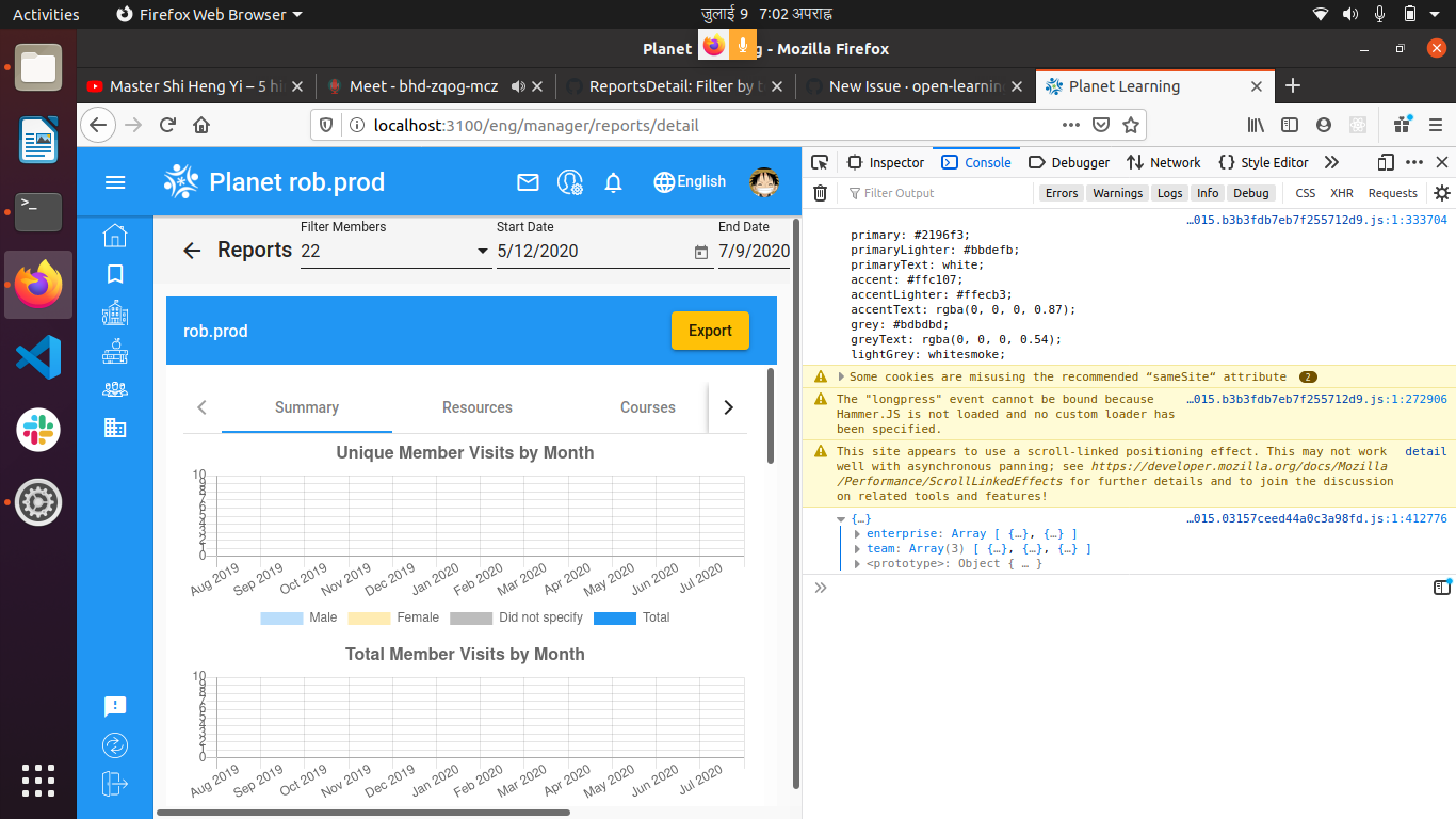 ReportsDetail: Remove console.log · Issue #6781 · open-learning-exchange/planet · GitHub