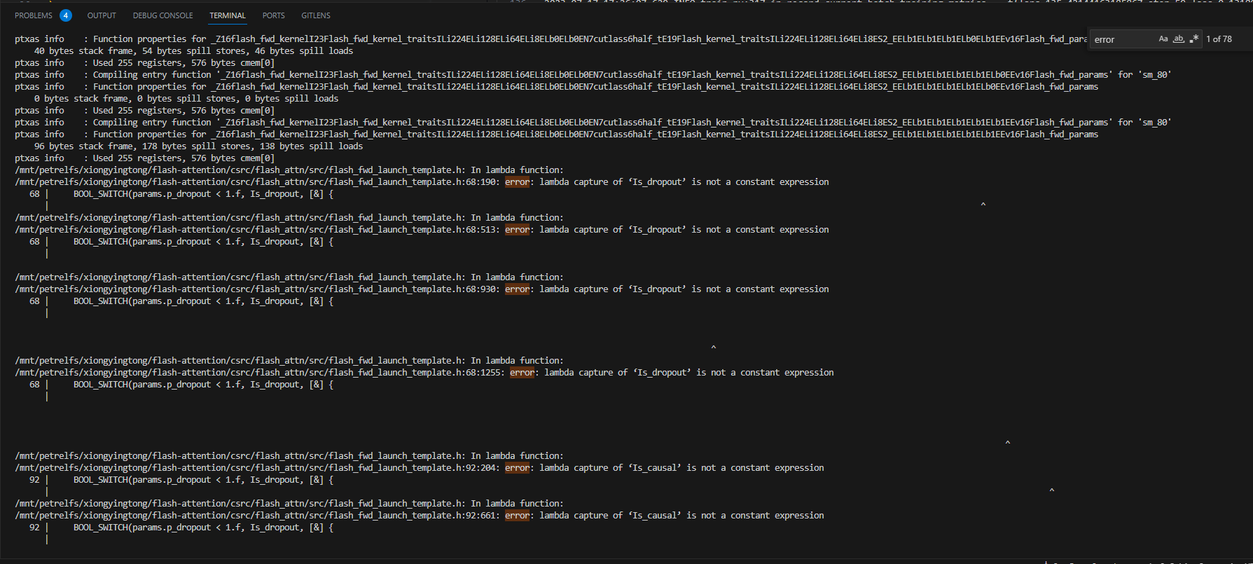 compiling flash_attn error · Issue #326 · Dao-AILab/flash-attention · GitHub