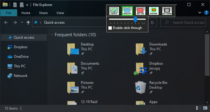 Opacity percentage resets upon exit · Issue #27 · WindowTop/WindowTop-App · GitHub