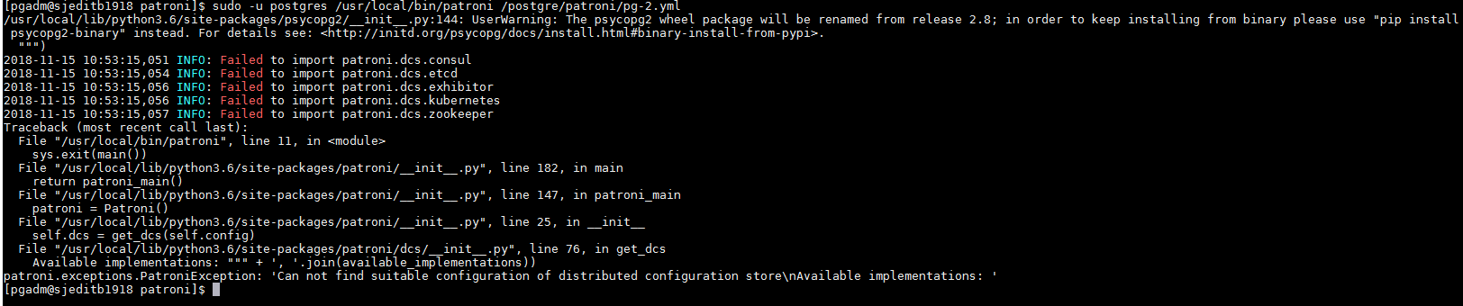 High availability using patroni is not working · Issue #866 · patroni ...