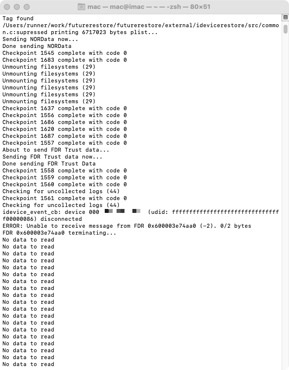 Can not downgrade to iOS14 · Issue #96 · futurerestore/futurerestore · GitHub