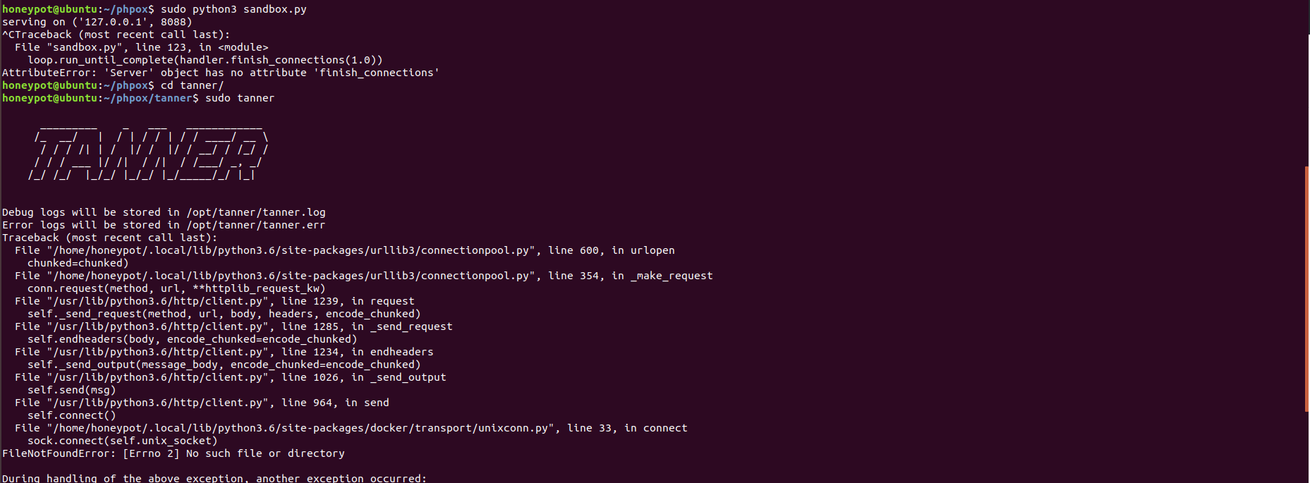Trouble Installing Tanner Issue 287 Mushorg Tanner Github