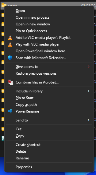 Feature: Add support for Windows 11 new context menu items · Issue ...