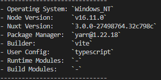 Command 'yarn dev -o' throws __dirname is not defined error · Issue #13730 · nuxt/nuxt · GitHub