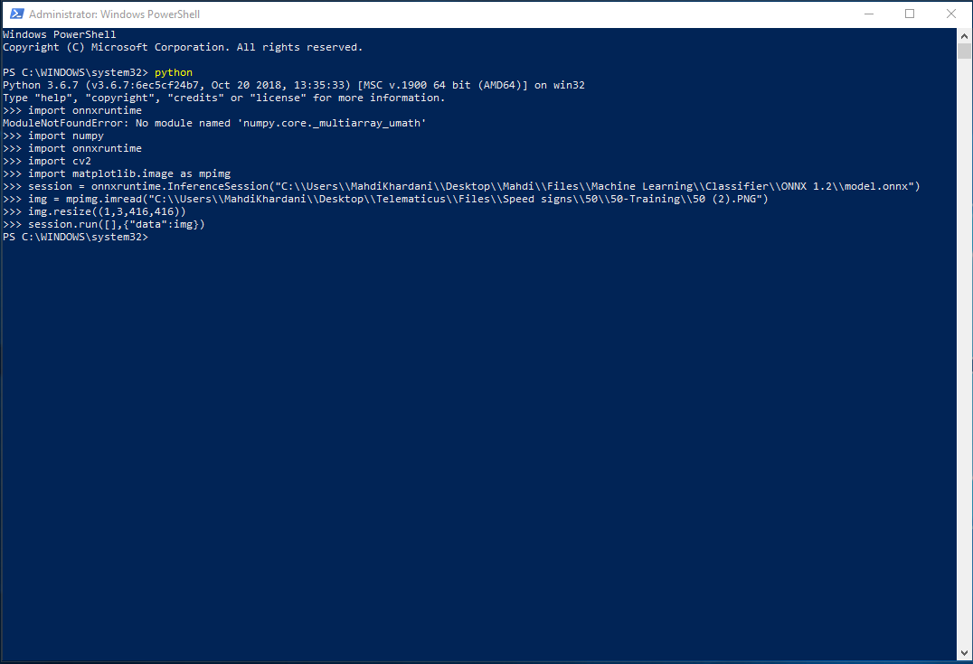 "Kernel died, restarting" everytime the session.run([], {input:value ...