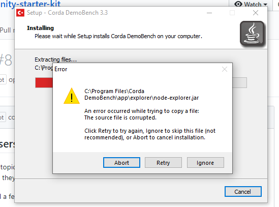 Corda DemoBench source file corrupted · Issue #4378 · corda/corda · GitHub