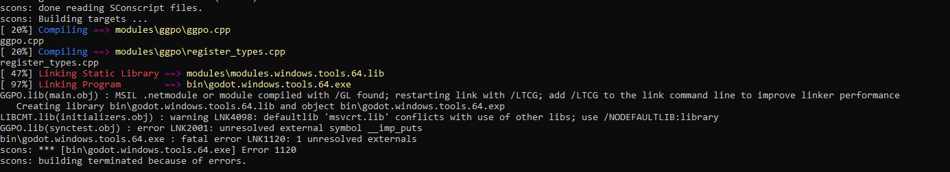 How do I compile Godot with the module? · Issue #2 · FlutterTal/godot_ggpo · GitHub