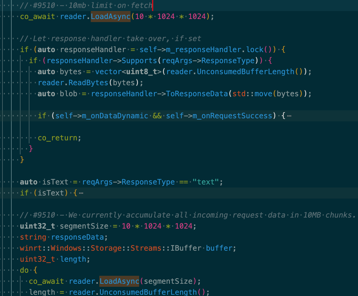 10mb Limit On Fetch · Issue 9510 · Microsoftreact Native Windows · Github