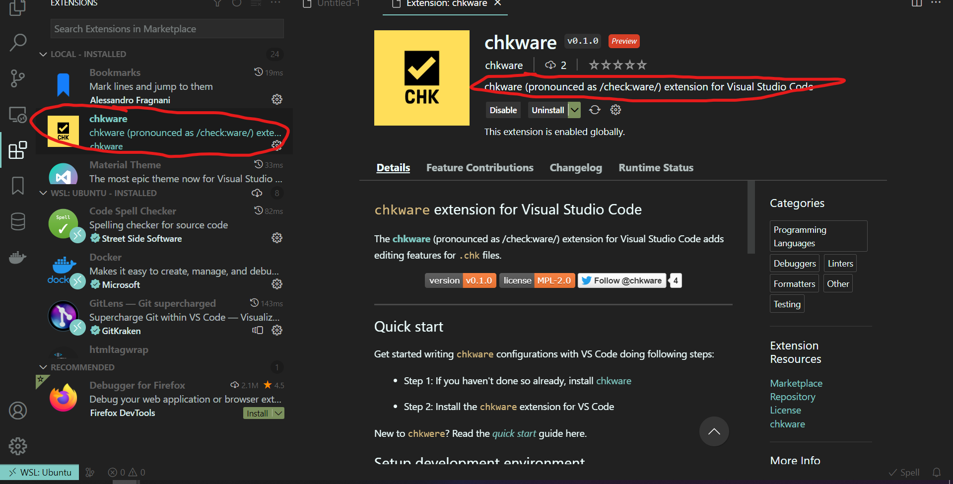 Change summary in marketplace · Issue #28 · chkware/vscode-ext · GitHub