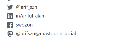 Allow Github style mastodon format · Issue #310 · arifszn/gitprofile · GitHub
