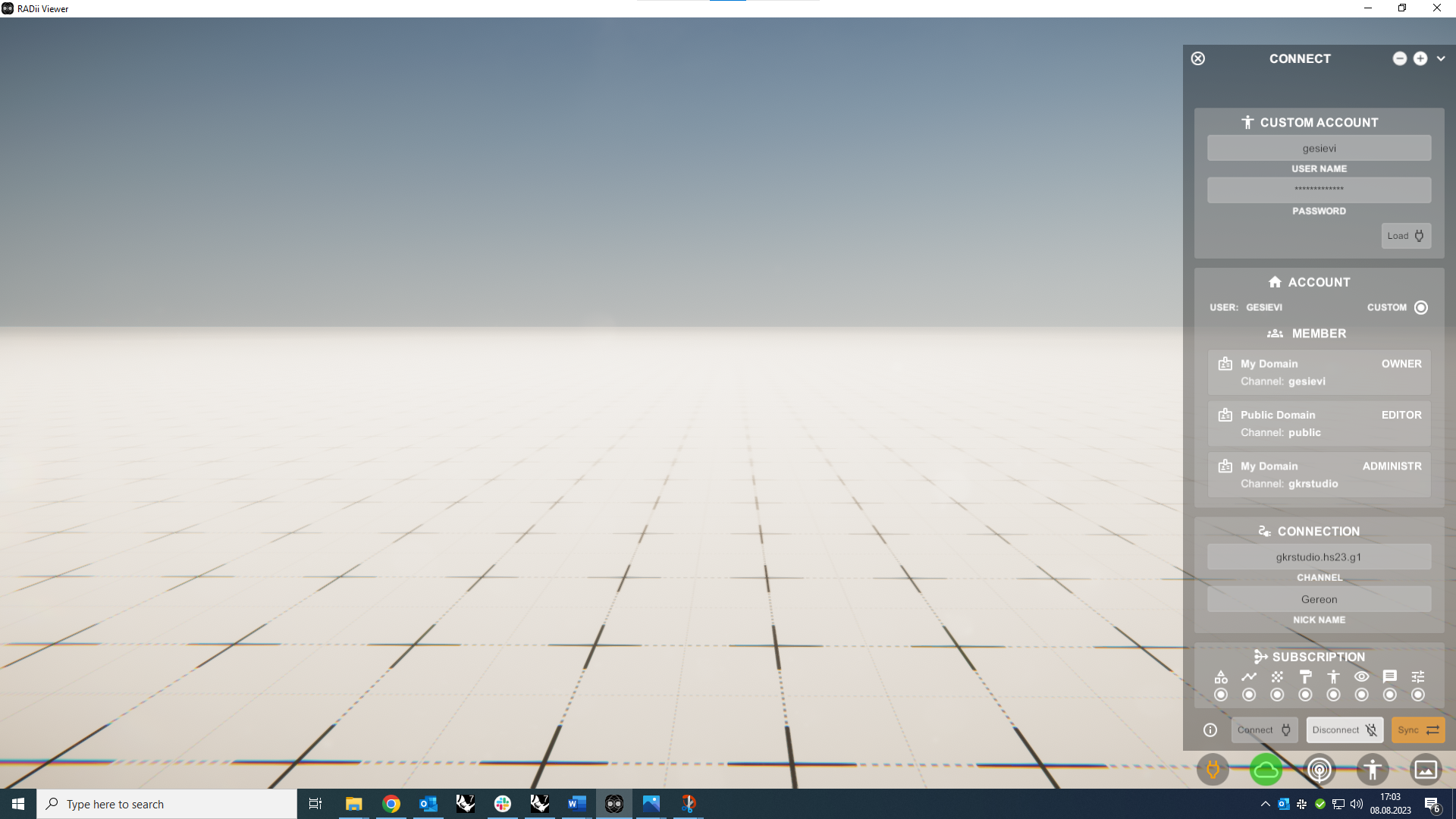 Radii Viewer Interface Problem_cloud connection · Issue #52 · Archtica/RADii · GitHub
