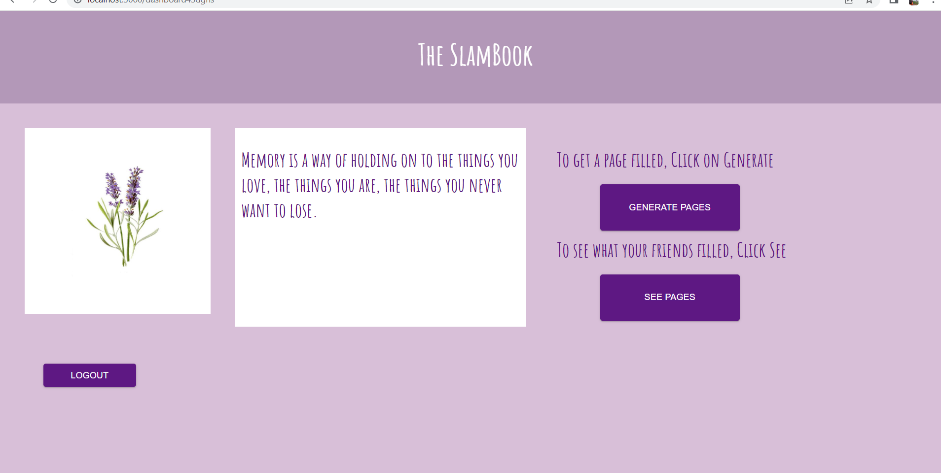 GitHub - noelle224/The-SlamBook: An old school project, The Slam Book ...