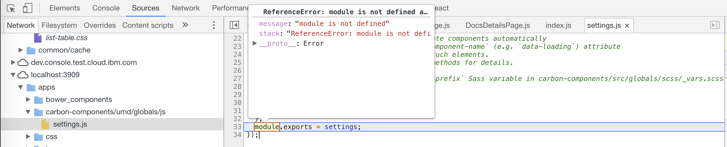 BCTooltip initial error with module is not defined · Issue #1592 · carbon-design-system/carbon ...