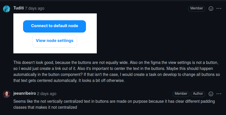 [Task]: Vertically center text in buttons everywhere · Issue #2621 · iotaledger/firefly · GitHub