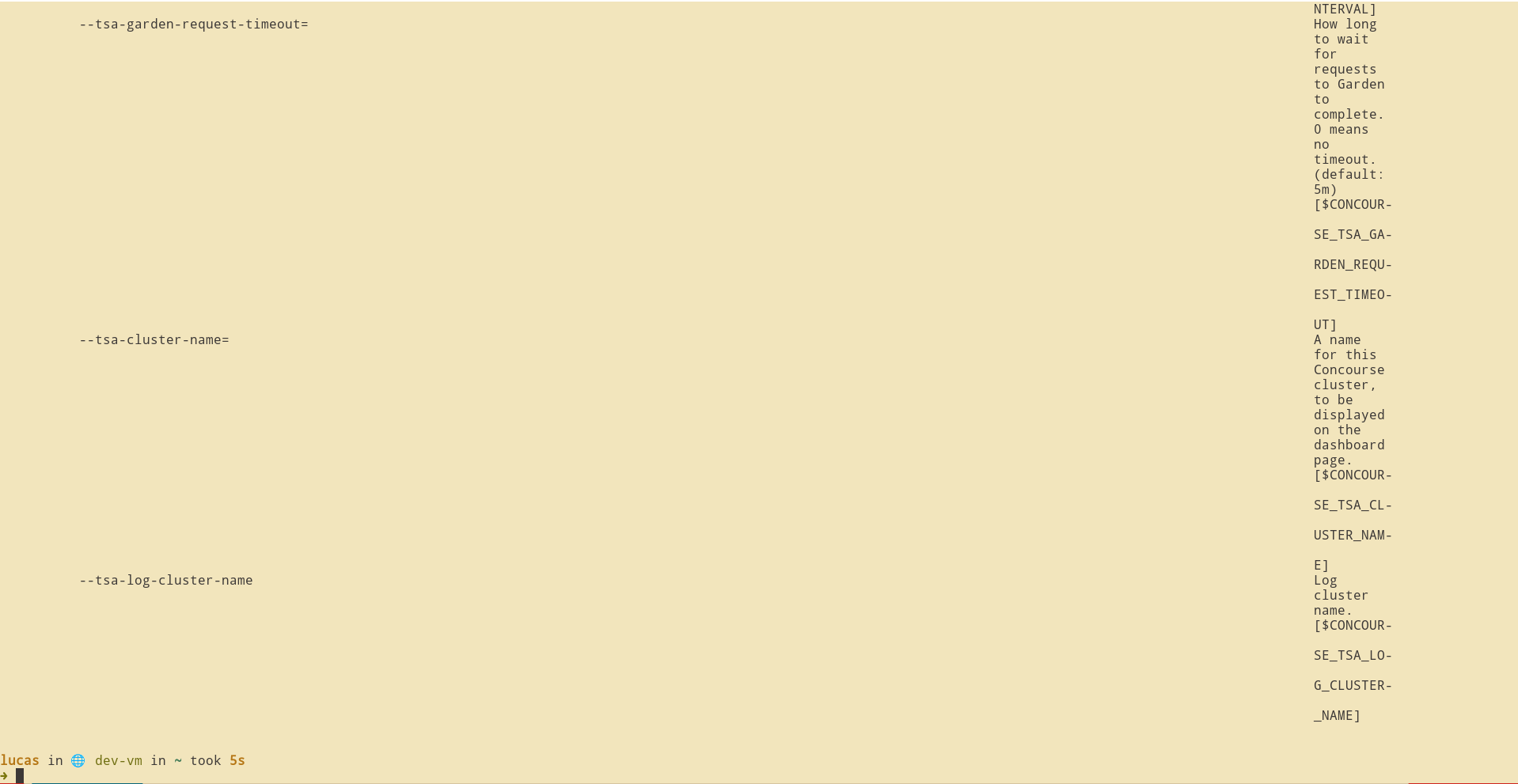 worker --help and web --help output unreadable · Issue #8527 · concourse/concourse · GitHub