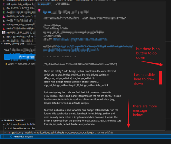 Commit Detail Window Too Small Could You Allow The Window To Be Enlarged By Dragging · Issue