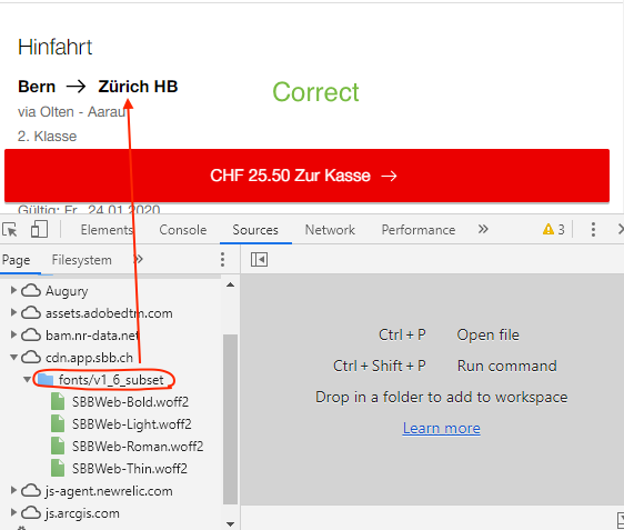 Bug: avoid wrong font representations by use newest font version from cdn · Issue #257 · sbb ...