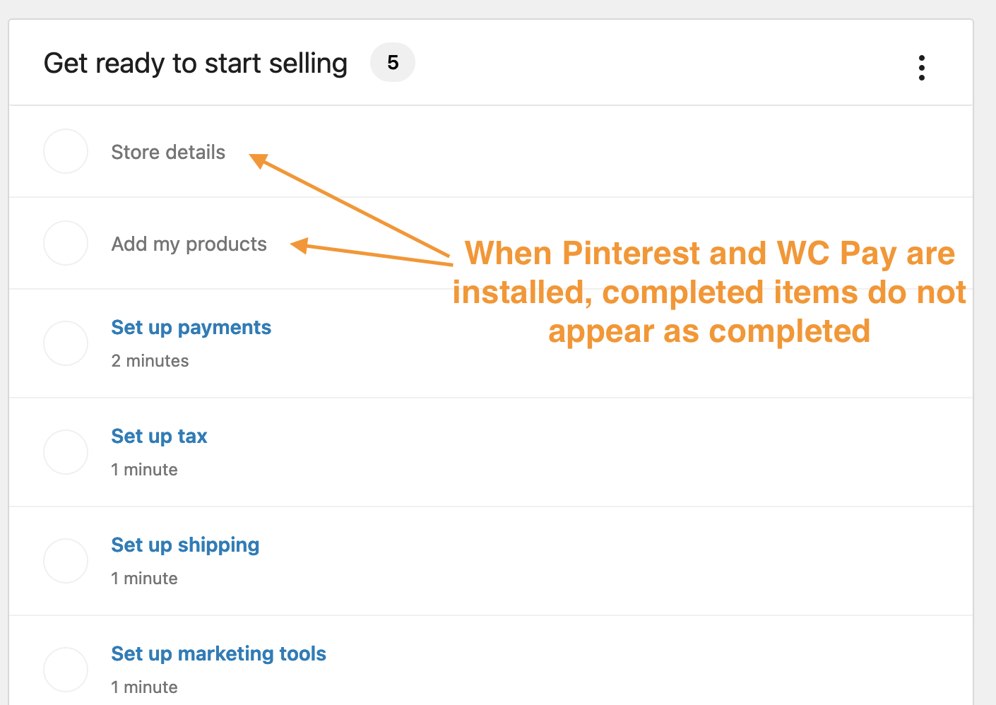 [WC 6.5 beta1] Completed task list items are not marked as completed when "Pinterest for ...