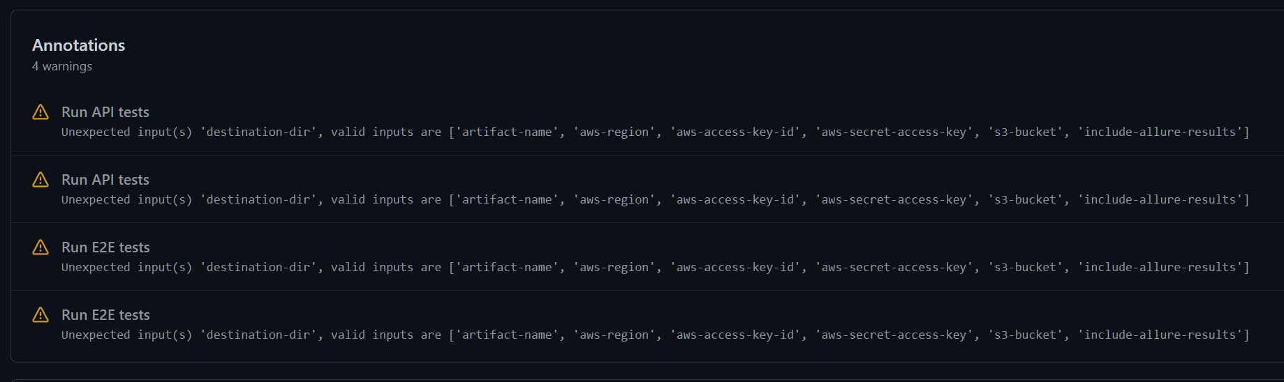 Fix Incorrect Workflow Input For Uploading Allure Reports On Pr Merge Tests · Issue 37409