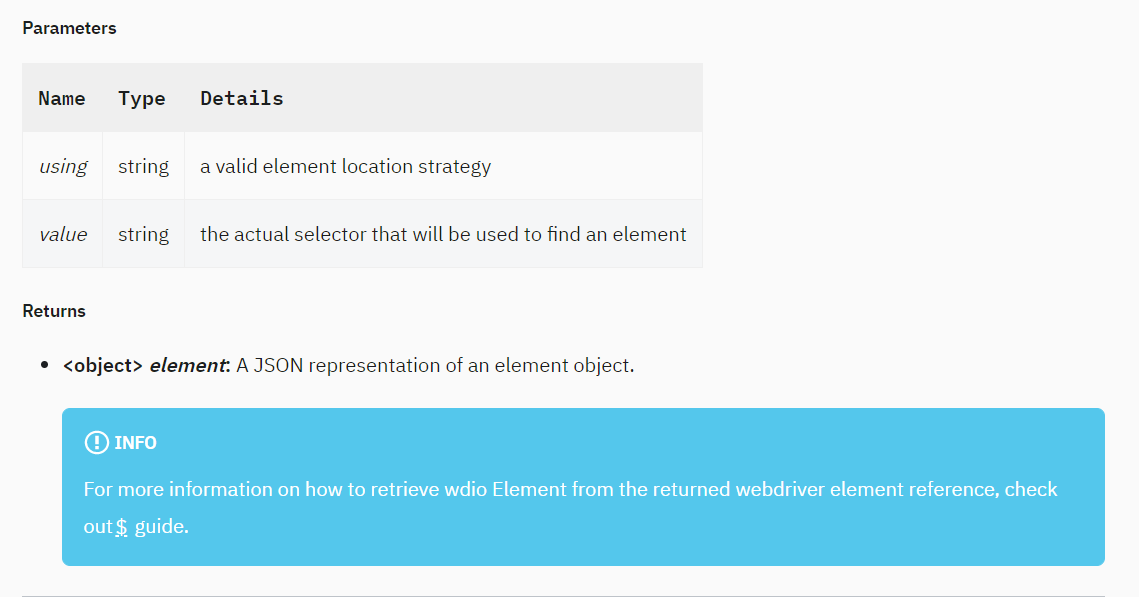 Webdriver methods returns element reference and not webdriverio elements · Issue #7112 ...