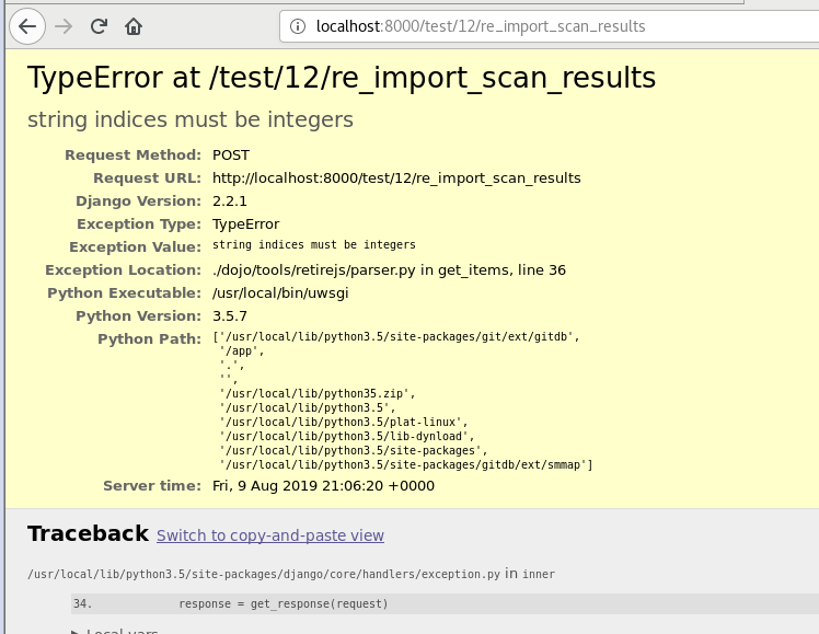 Snyk report not getting uploaded · Issue #1457 · DefectDojo/django-DefectDojo · GitHub