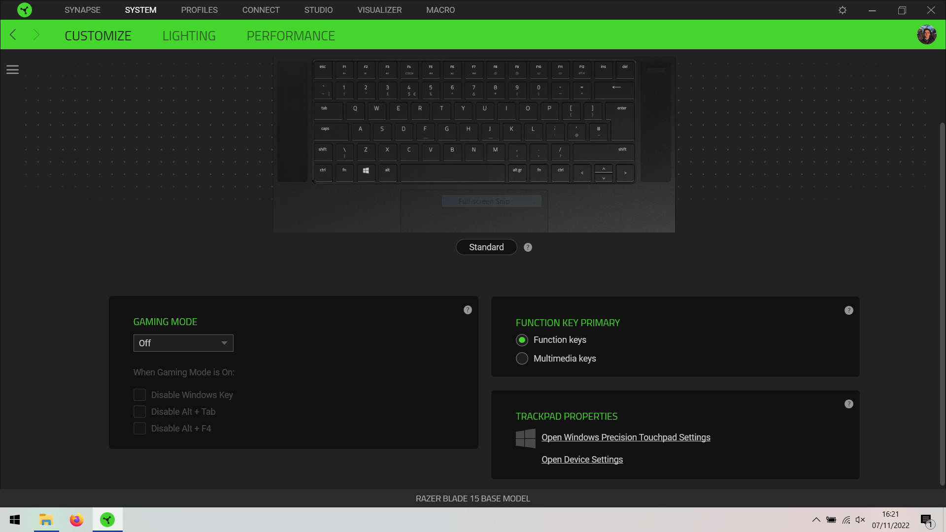 Support for Razer Blade 15 Base Model 2022 · Issue #1945 · openrazer/openrazer · GitHub