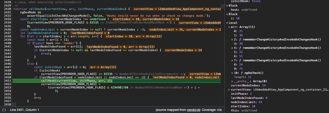 A runtime error is thrown when calling `detectChanges` inside the ...