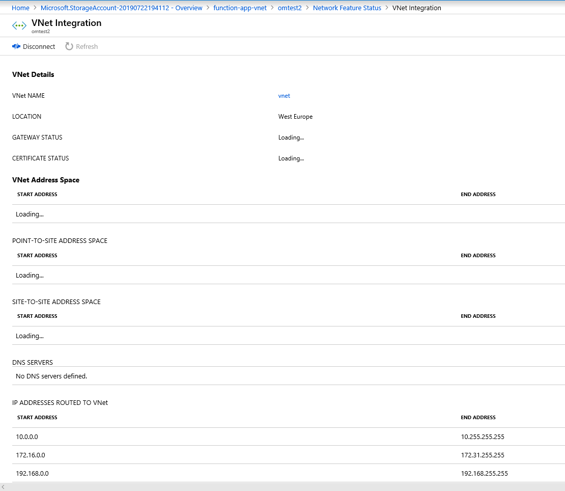 Premium Vnet Integration Via Arm Templates · Issue 1284 · Azureazure Functions · Github