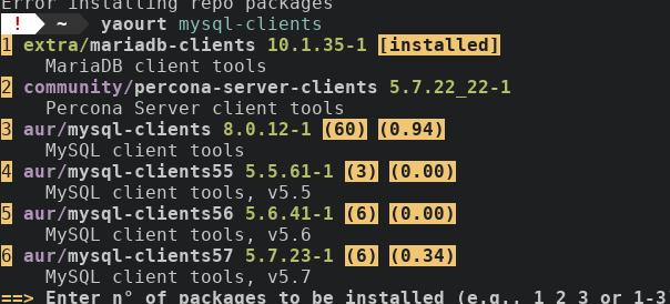 Different output for -S option · Issue #749 · Jguer/yay · GitHub