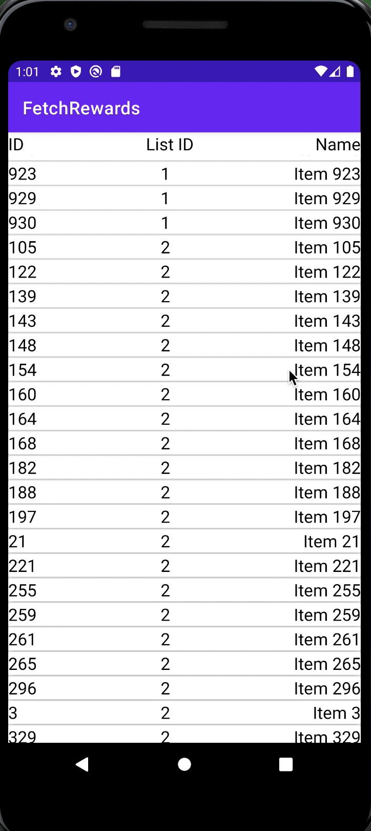 GitHub - KeerSun/FetchRewards: Android app that fetches data, sorts and displays them
