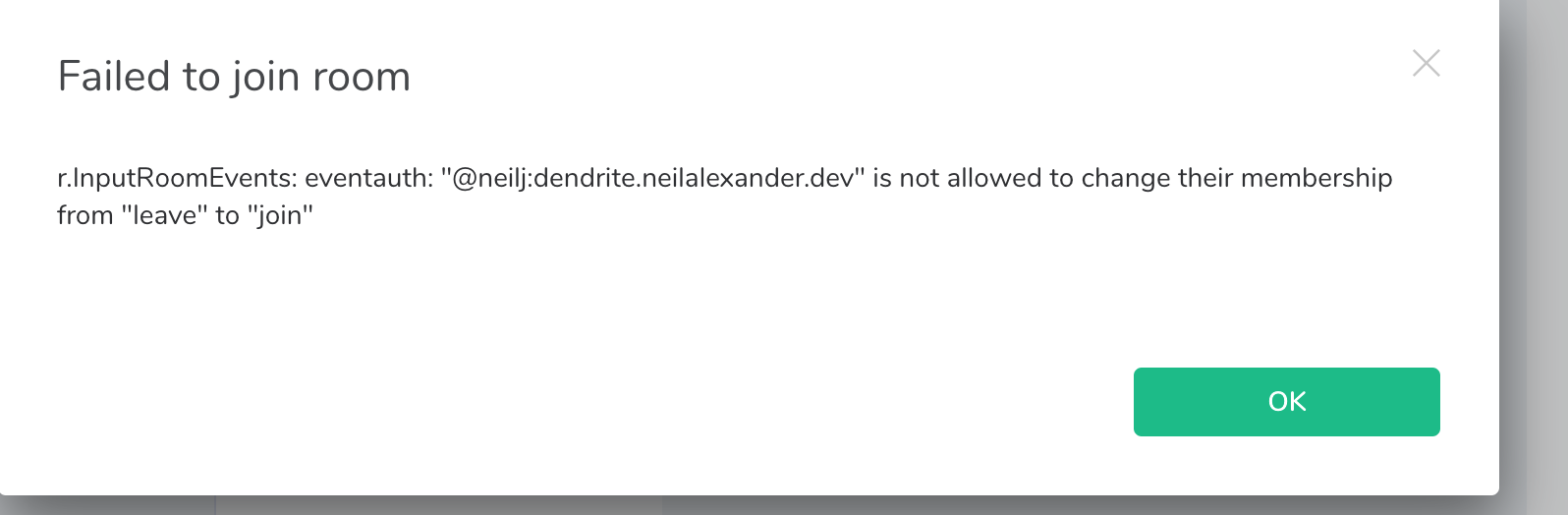 Failed to join room on invite over federation. · Issue #1023 · matrix ...