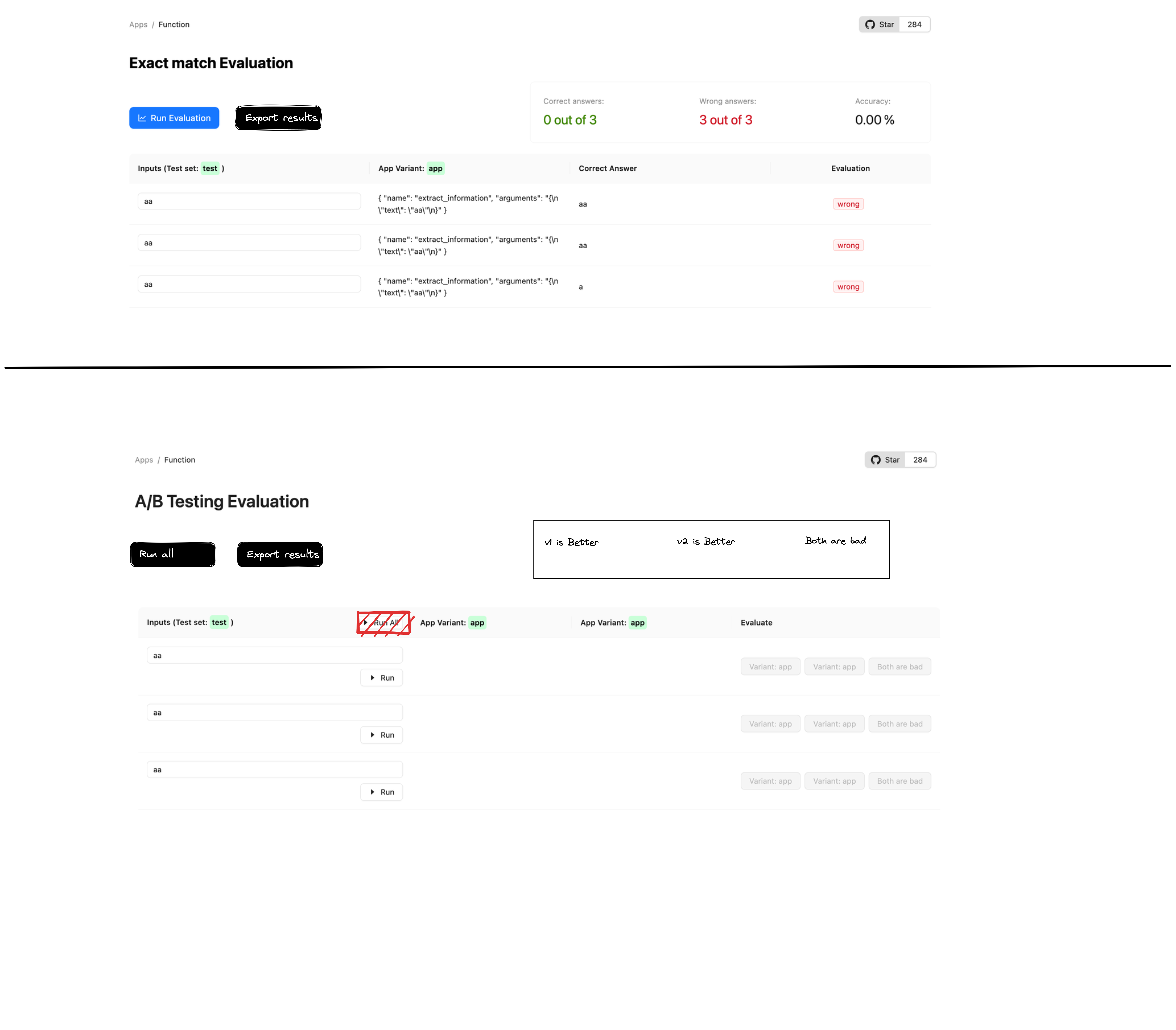 Fea: Export evaluation results from EvaluationTableView · Issue #565 · Agenta-AI/agenta · GitHub
