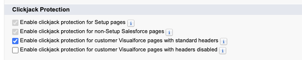 Elevate: Clickjack protection blocks access to Salesforce.org Elevate in Gift Entry form · Issue ...