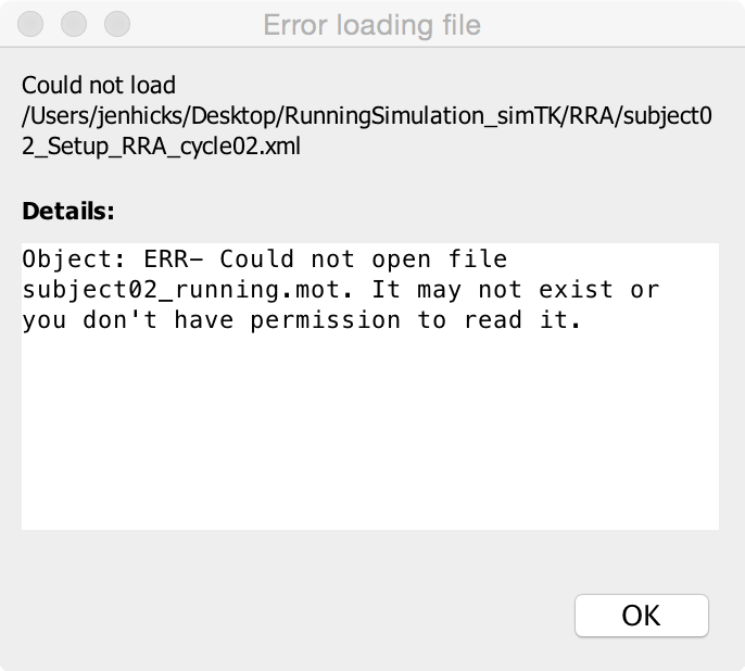 Running RRA or CMC with Sam Hamner's data causes GUI to crash · Issue #560 · opensim-org/opensim ...