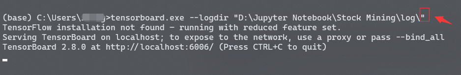 Tensorboard Does Not Recognize Logs Inside Paths With Full Double