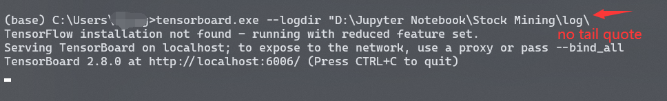 Tensorboard Does Not Recognize Logs Inside Paths With Full Double