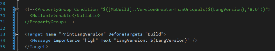 How to enable C# 8 `Nullable` by ` `? · dotnet roslyn · Discussion #64563 · GitHub