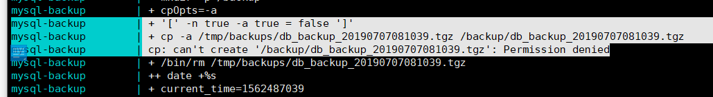 Not work, even no any useful logs · Issue #114 · databacker/mysql-backup · GitHub