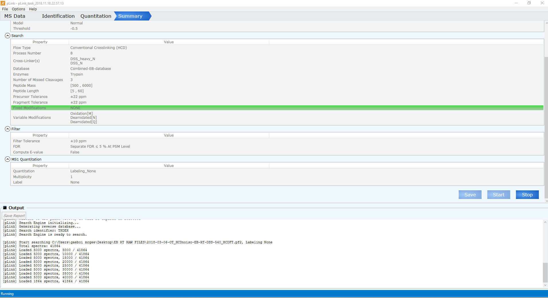 pLink2 gets stuck after loading spectra · Issue #37 · pFindStudio/pLink2 · GitHub