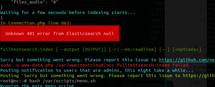 Bug In Fts · Issue 2347 · Nextcloudvm · Github 