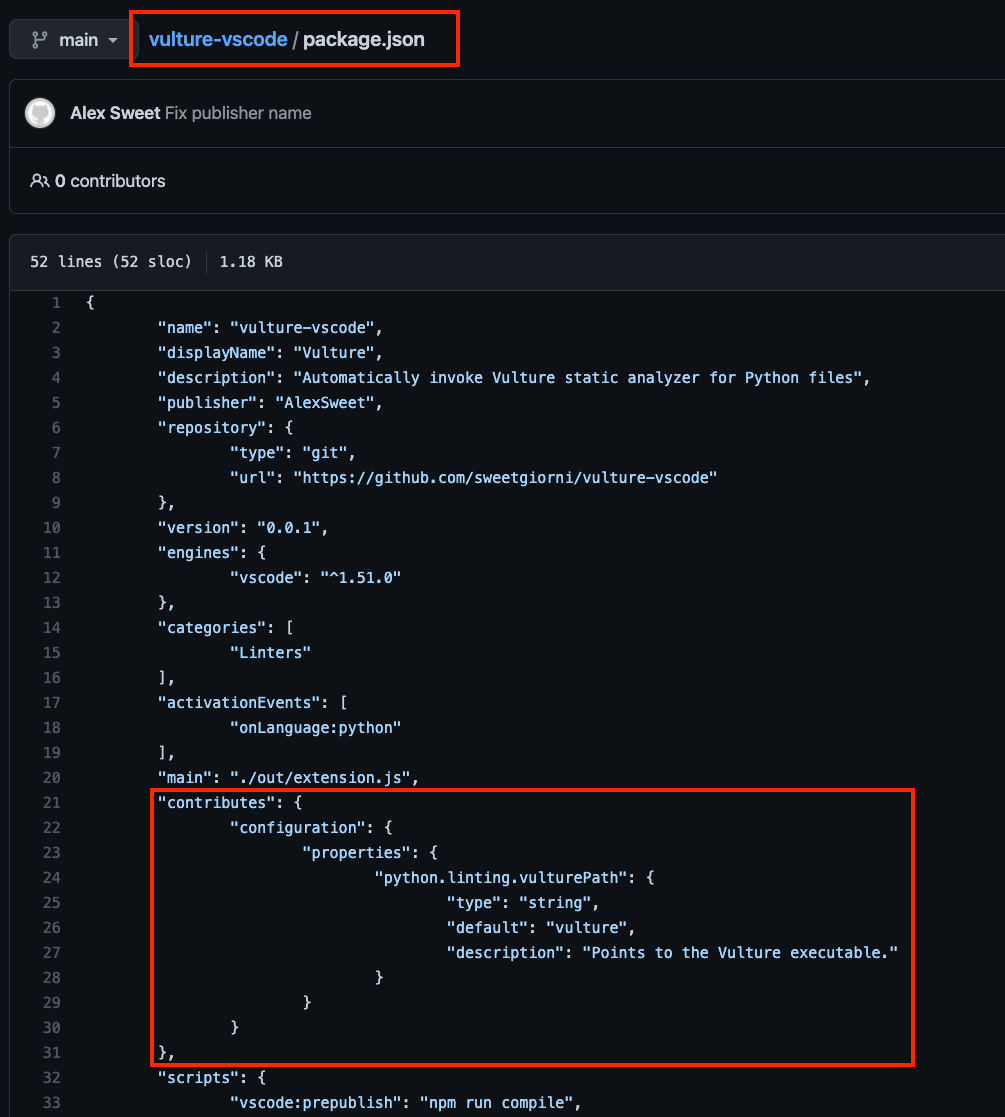 Message asks for "python.linting.vulture.executablePath" but we have "python.linting.vulturePath ...