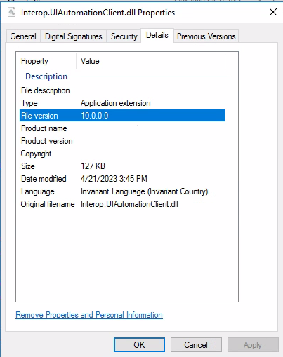 Question: Interop.UIAutomationClient.dll version · Issue #568 · FlaUI/FlaUI · GitHub