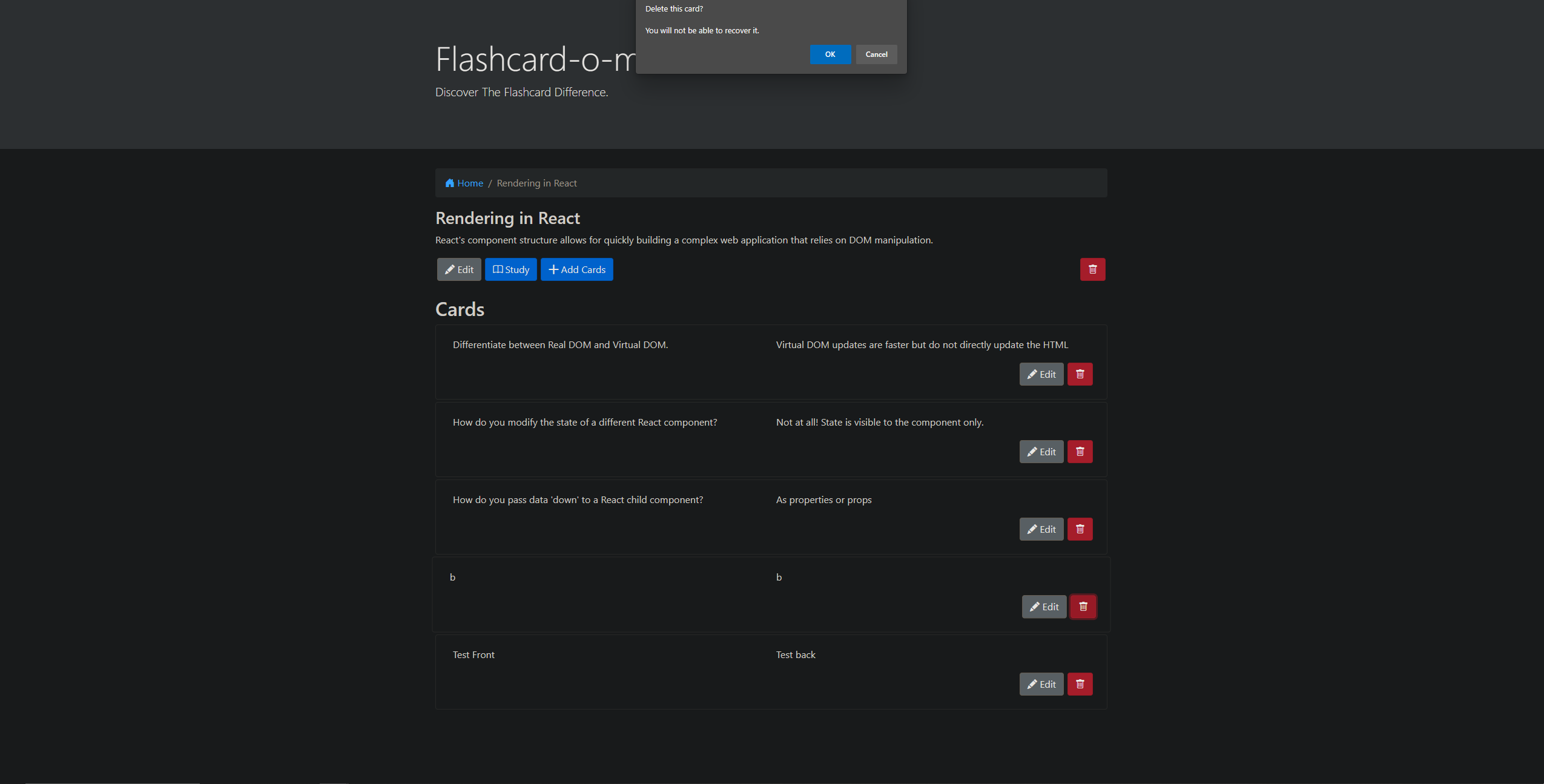 GitHub - Cole-Dreyer/Flash-Card-App: This Flash Card app was apart of ...