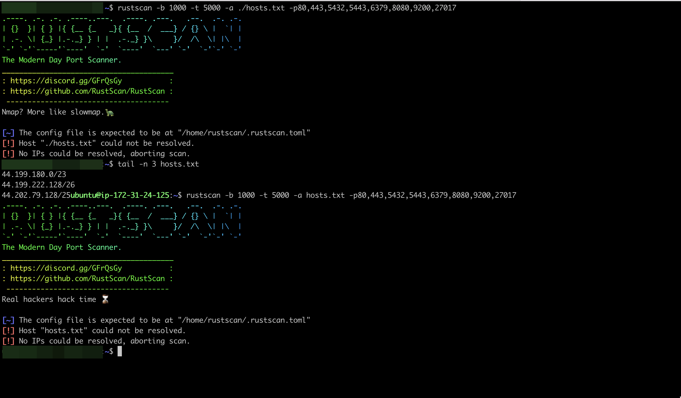 Host file scanning not working · Issue #445 · bee-san/RustScan · GitHub