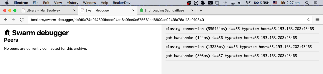 Issues sharing dats over the network · Issue #802 · beakerbrowser/beaker · GitHub