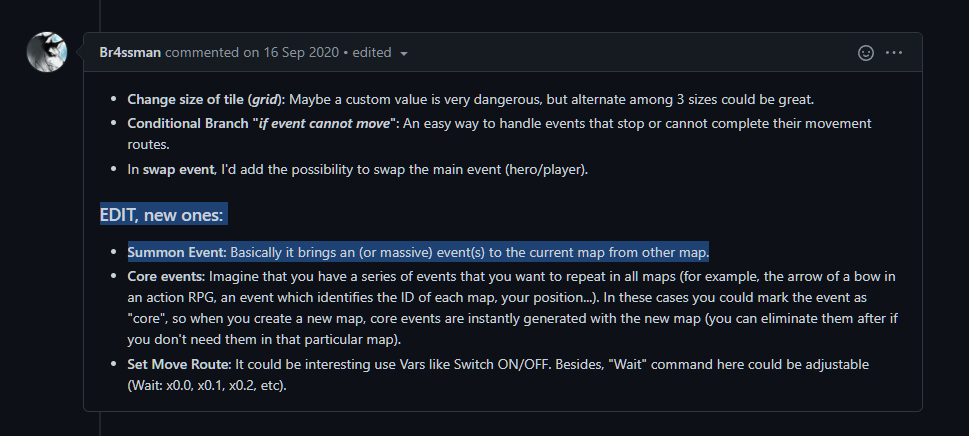 Dynamic add map event during running time. · Issue #2748 · EasyRPG/Player · GitHub