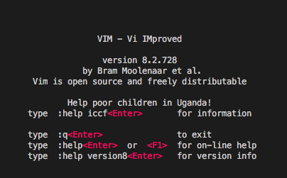 VIM start screen background wrong with non-white color scheme (macOS ...